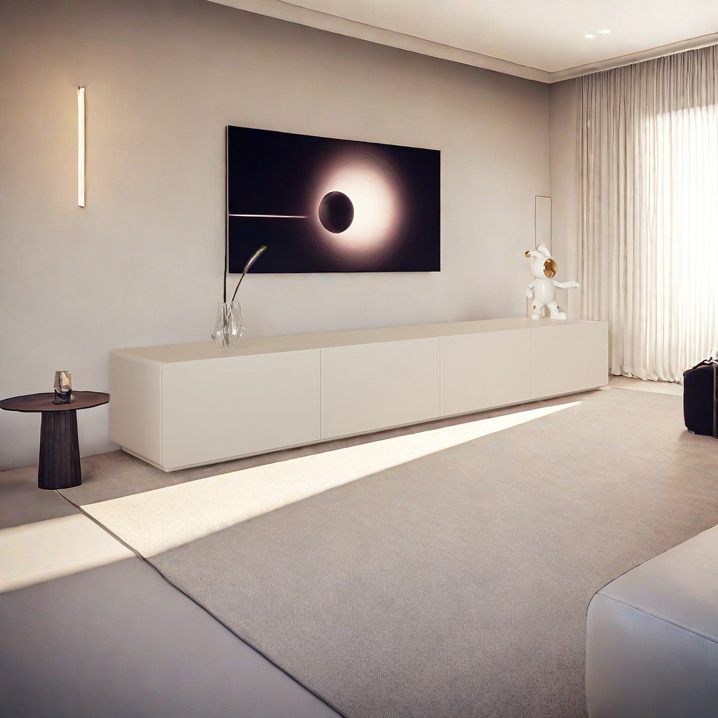 LUAR CABINETS AND FURNITURE CORP. Solid Wood 110.23'' W Storage ...