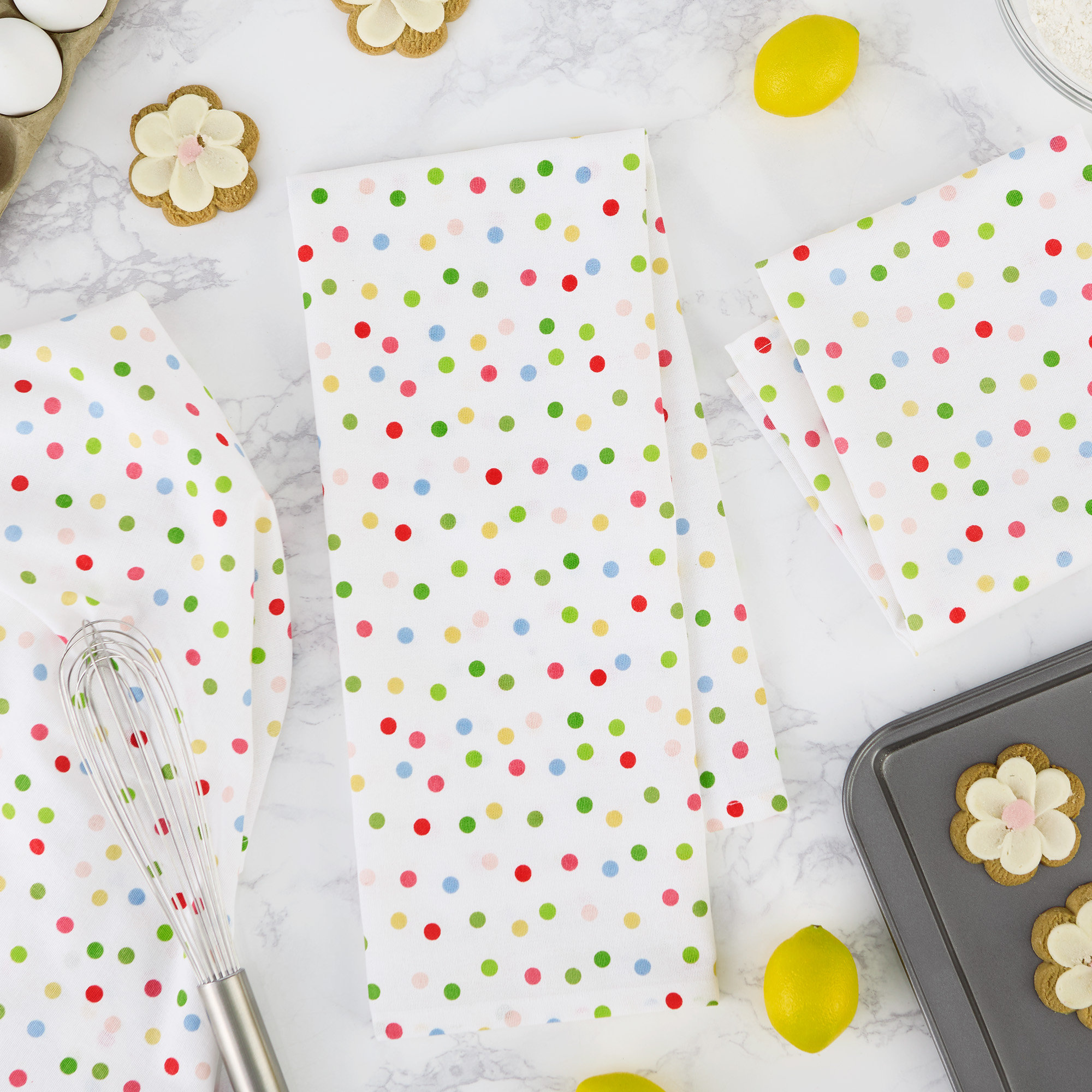 Gracie Oaks SPRING POLKA DOTS KT SET OF 3 | Wayfair