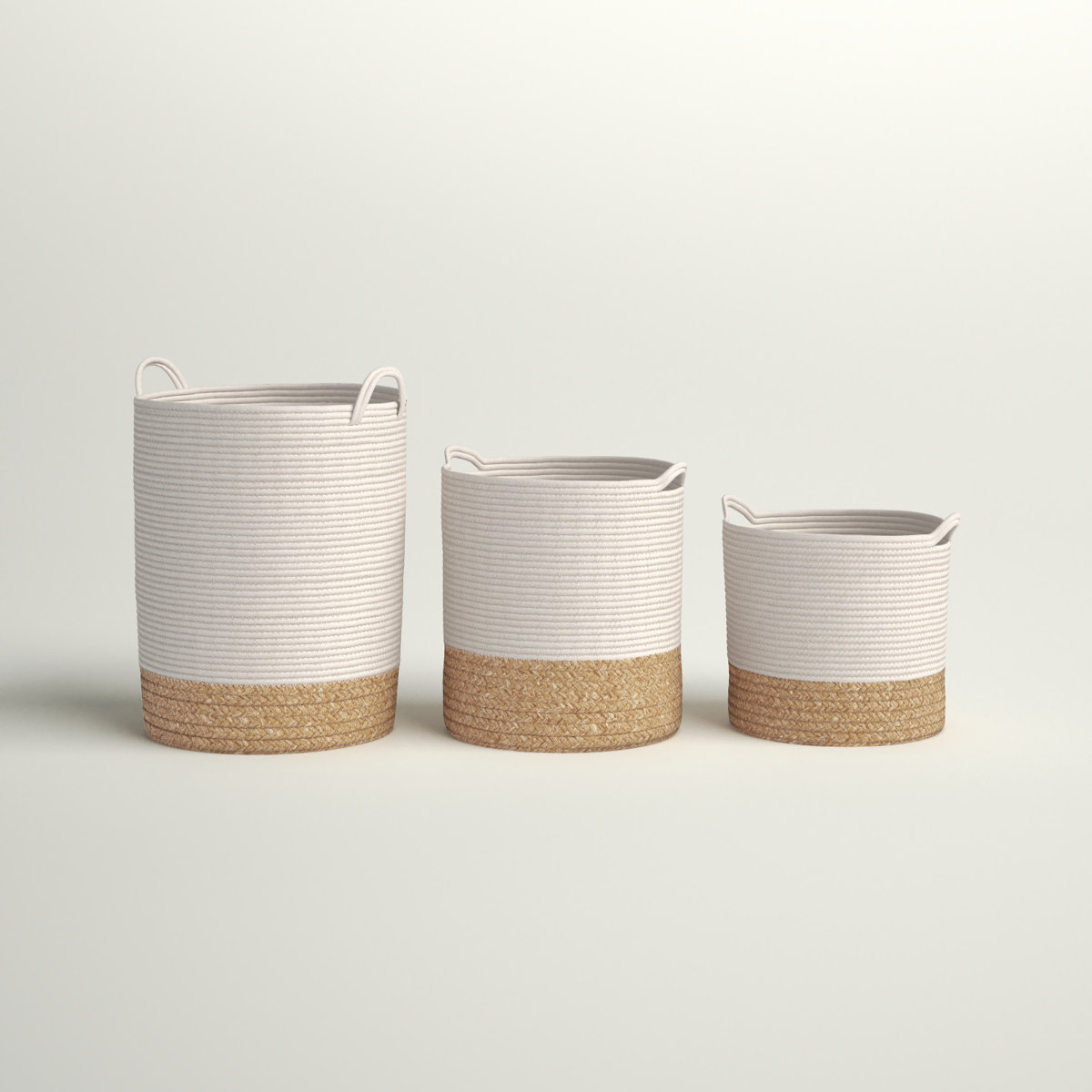 Sand & Stable™ 3 Piece Fabric Basket Set | Wayfair