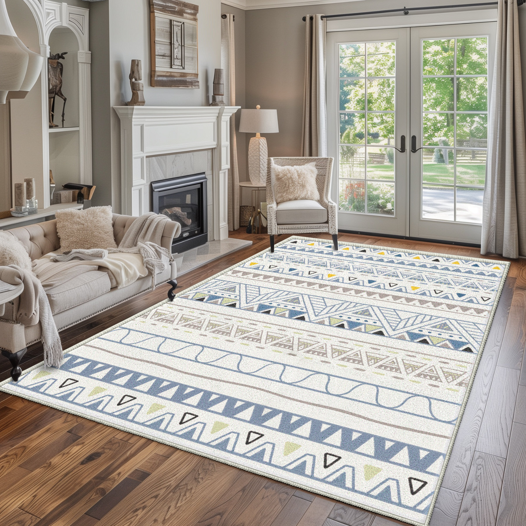 Union Rustic Rectangle Leiyah Faux Sheepskin Area RugYIMEIS 5X7 Area ...