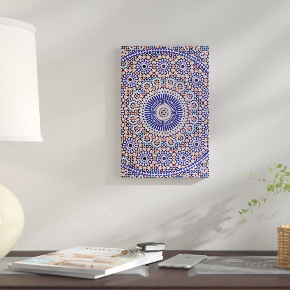 East Urban Home 'Zellij Meknes Morocco' Graphic Art Print on Canvas ...