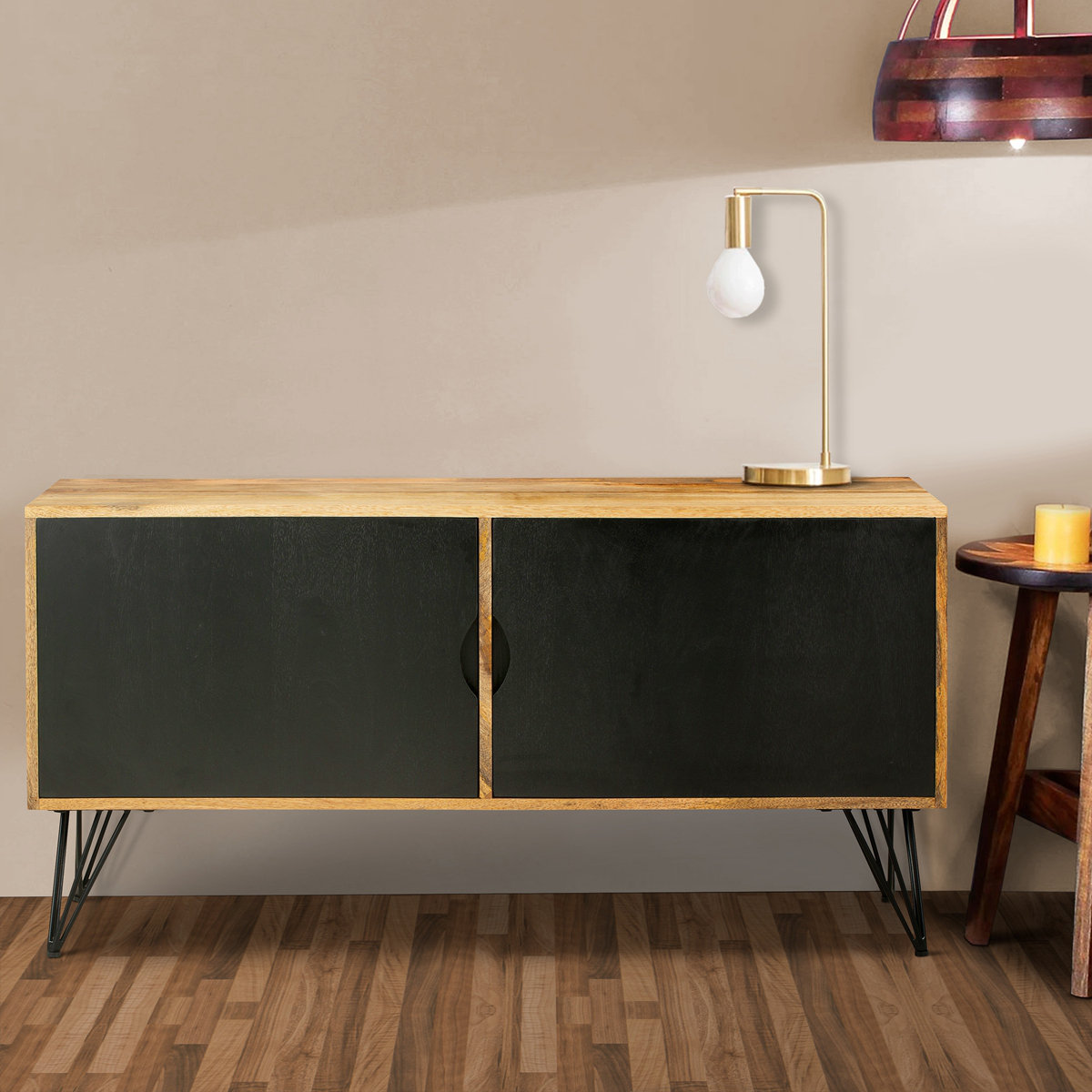 Mercer41 TV Entertainment Unit With 2 Doors And Wooden Frame - Wayfair ...