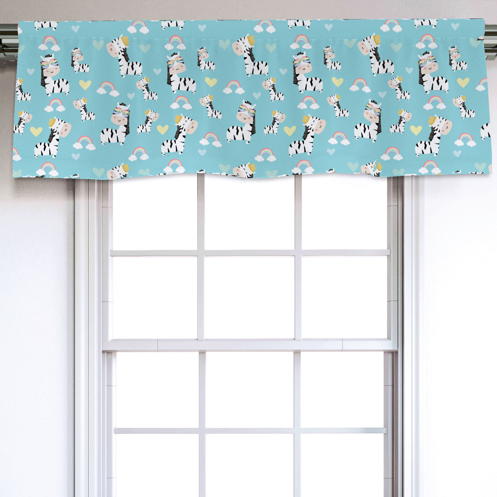 Ambesonne Jungle Nursery 54" Window Valance | Wayfair