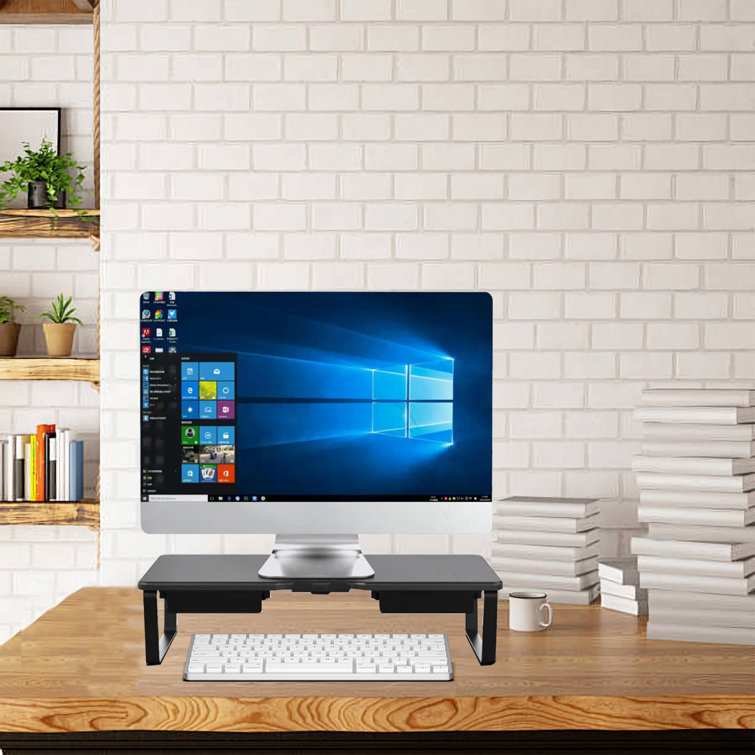 Inbox Zero Makeesha MDF Stackable Monitor Stand | Wayfair