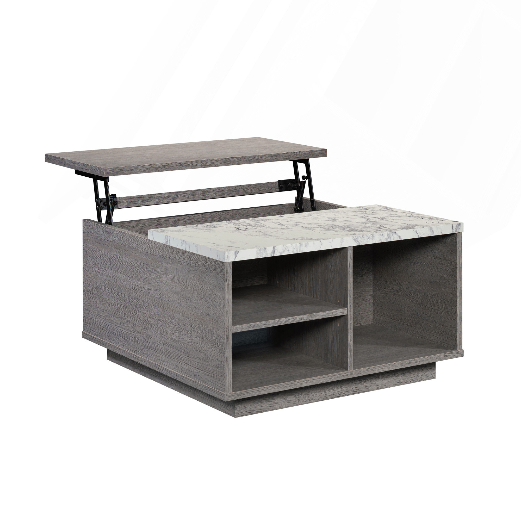 Latitude Run® Lift-Top Coffee Table With Concealed Storage, Brown | Wayfair
