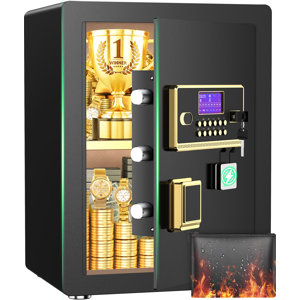 Besafety 5.55 Cuft Large Safe Box, Digital Keypad Home Safe With ...