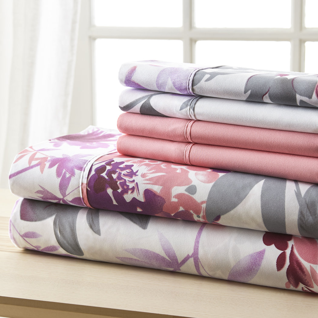 Spirit Linen Hotel 5th Ave Bellagio Spirit Linen Floral Microfiber ...