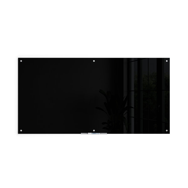 U Brands Black Glass Dry Erase Board, Frameless & Reviews | Wayfair