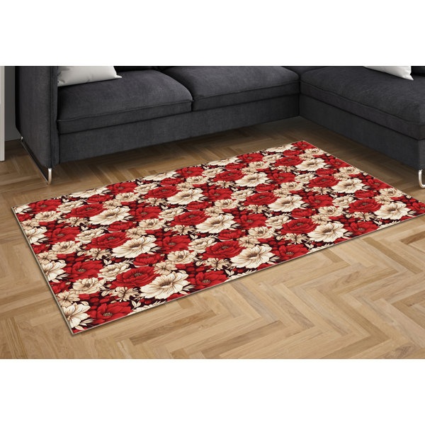 Hokku Designs Remilien Floral Rug | Wayfair