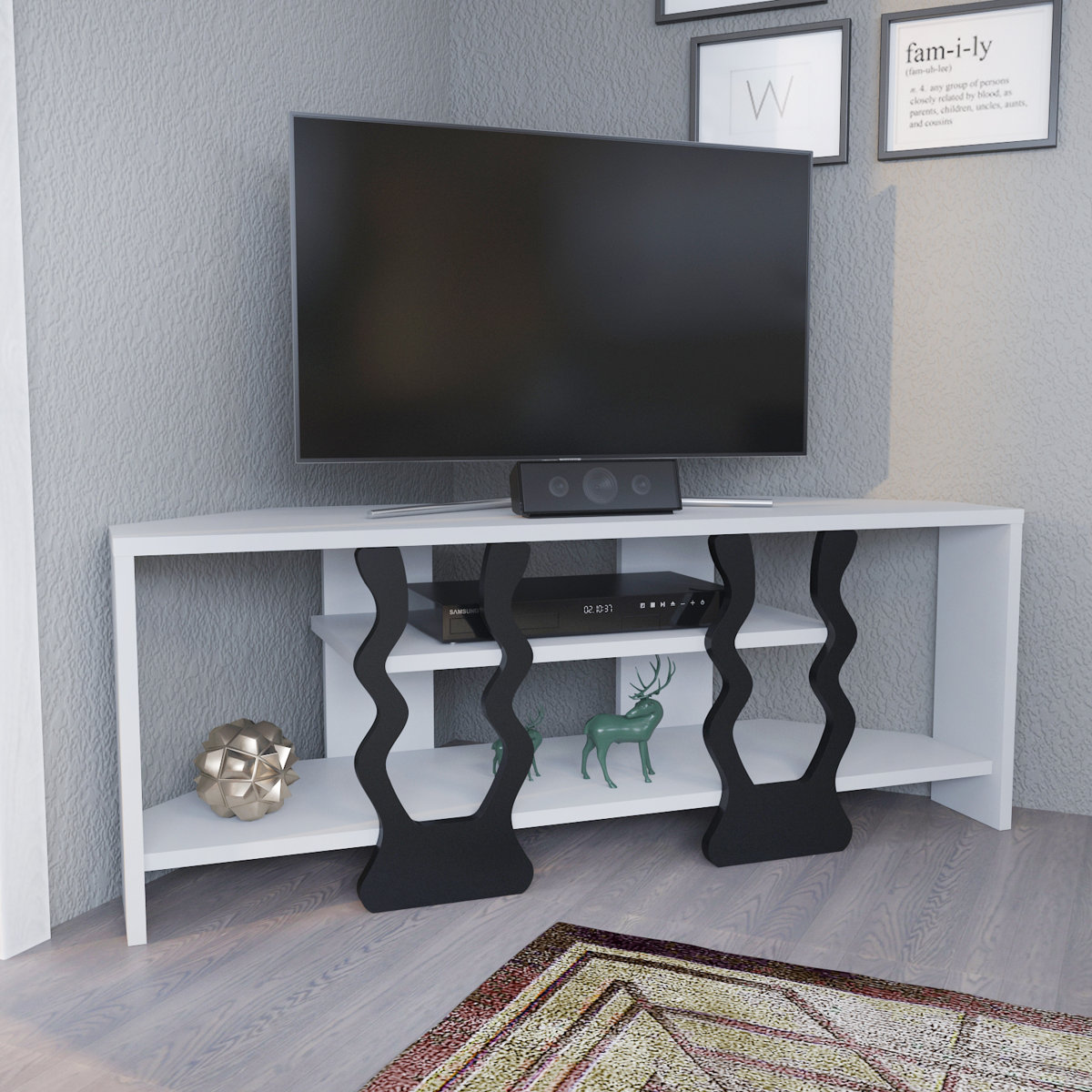 Wade Logan Sigel Corner TV Stand for TVs up to 50" & Reviews | Wayfair ...