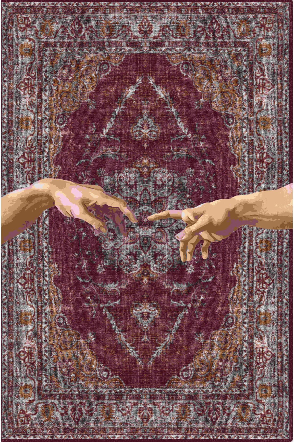 Bungalow Rose Hands Figure Vintage Woven Base Decorative Rug - Wayfair ...