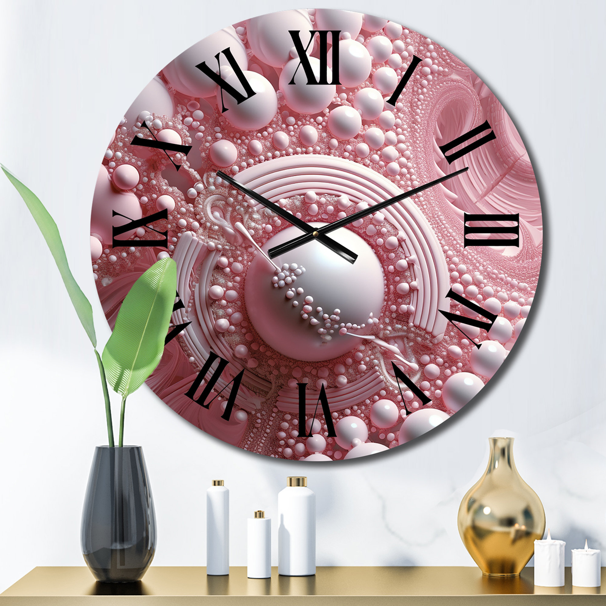 East Urban Home Alien Fractal Space Universe in 3D Pink XII - Fractals ...