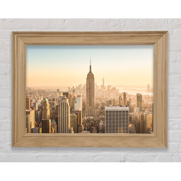 Bright Star New York Skyline In The Day - Single Picture Frame Print ...