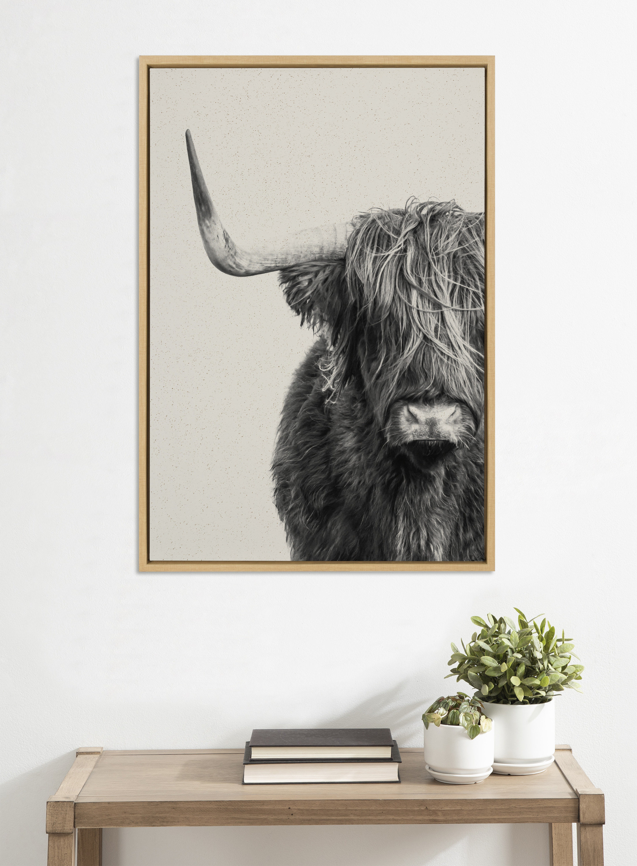 Beachcrest Home Shalyce Black And White Farm Animal Framed On Canvas ...
