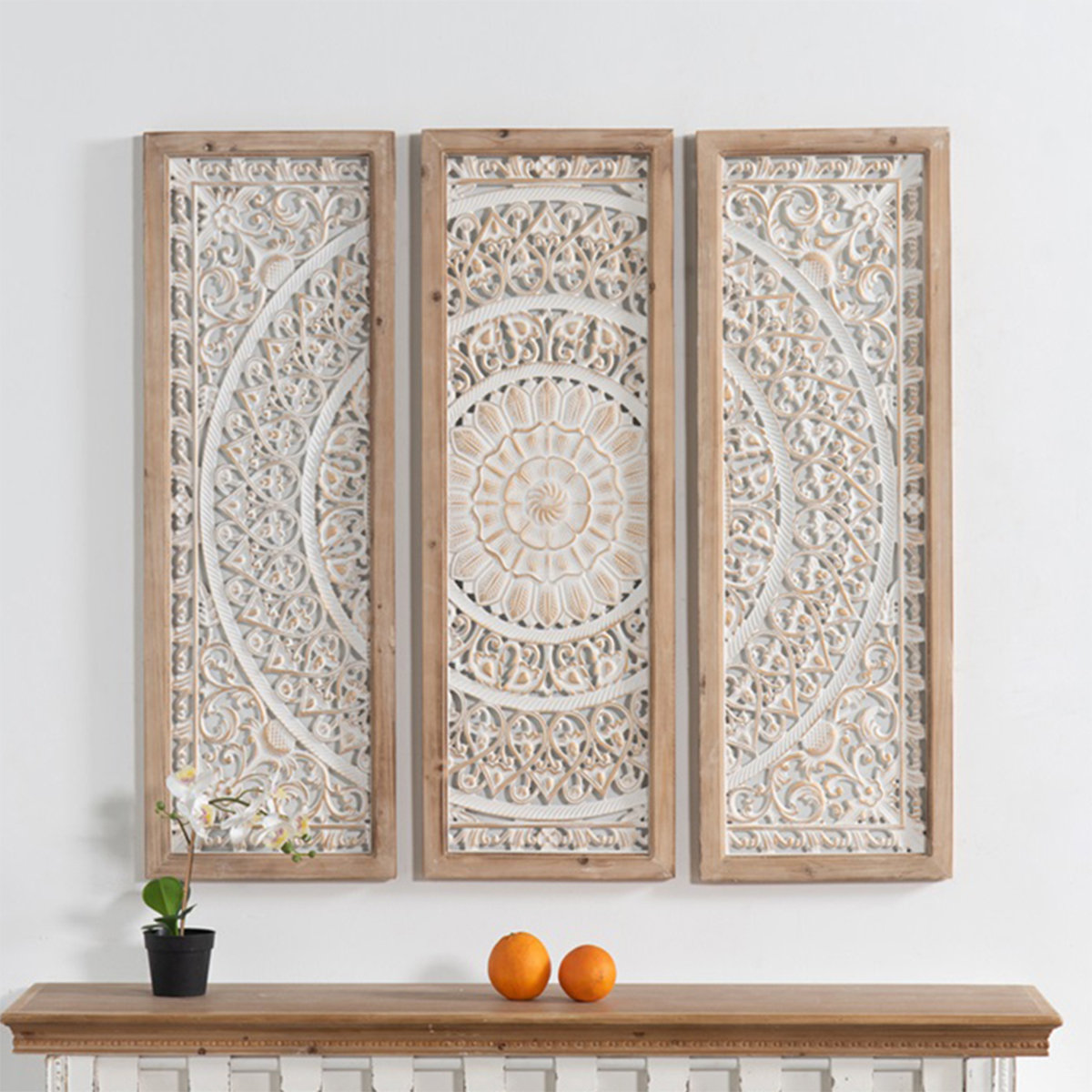 STONE DRAGON TILE ARTS LLC French Rustic Vintage Openwork Carved Wall ...