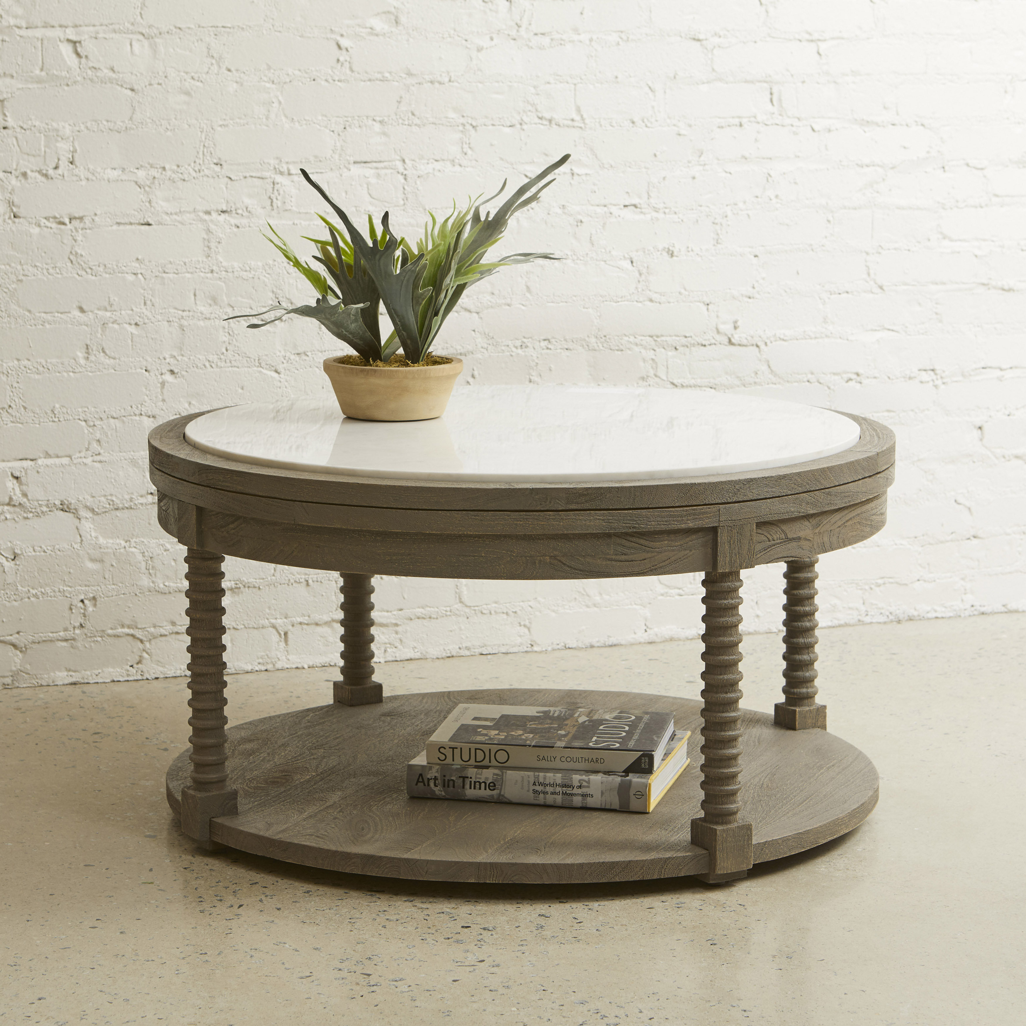 Pulaski Furniture Round Cocktail Table with Marble Top | Wayfair