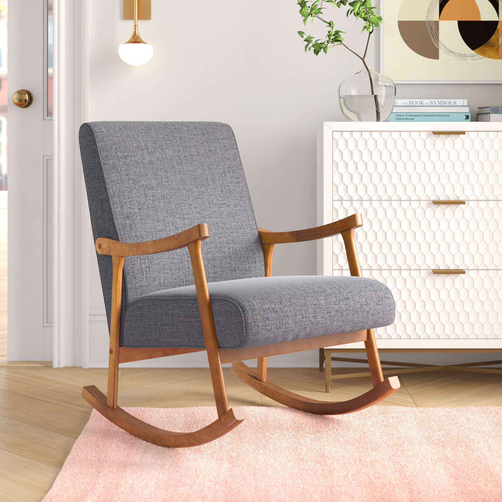 Mercury Row® Seaberg Upholstered Rocking Chair & Reviews | Wayfair
