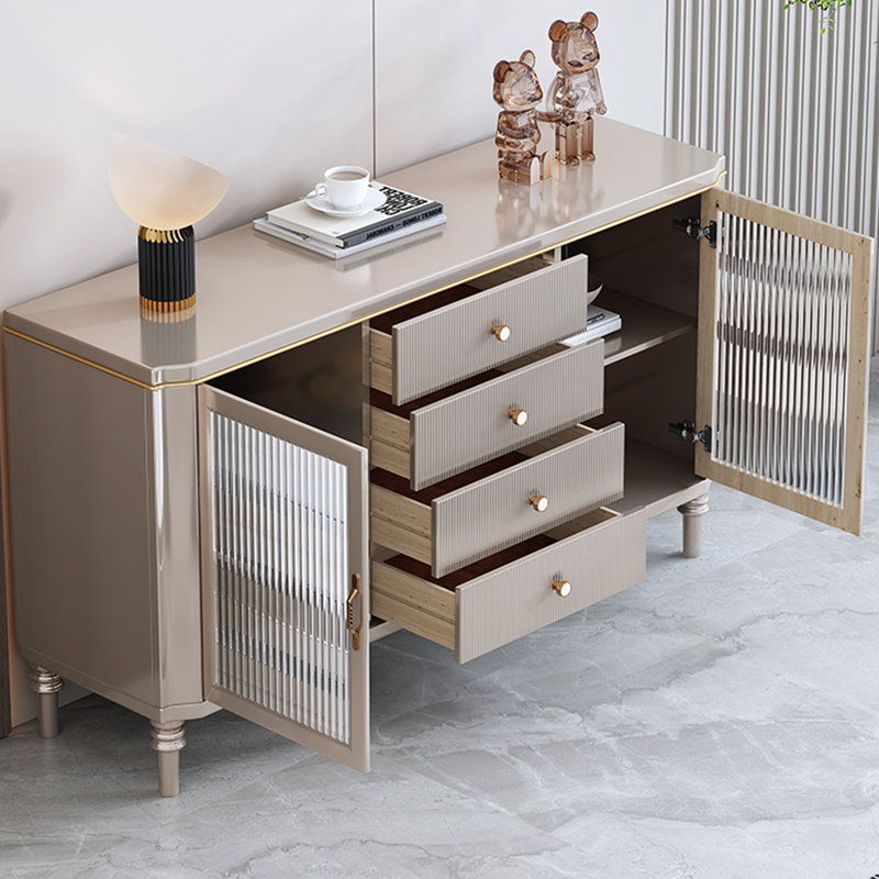 Dream cabinet Light luxury solid wood simple storage cabinet | Wayfair