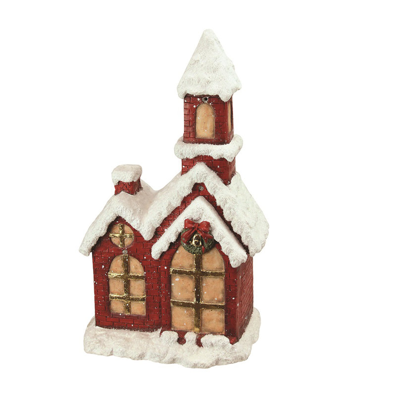 Northlight Seasonal 17.5" Battery Operated LED Lighted Red Brick Two ...