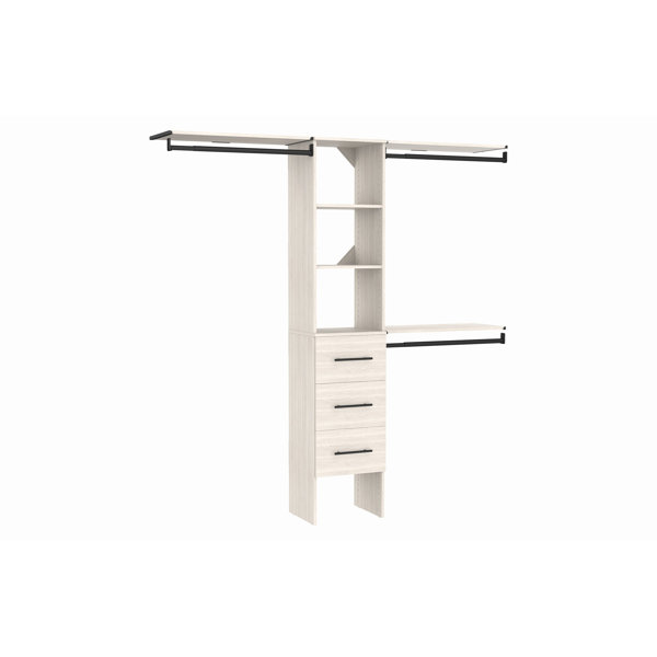 ClosetMaid SuiteSymphony Closet System Kit with 3 Drawers and Top ...