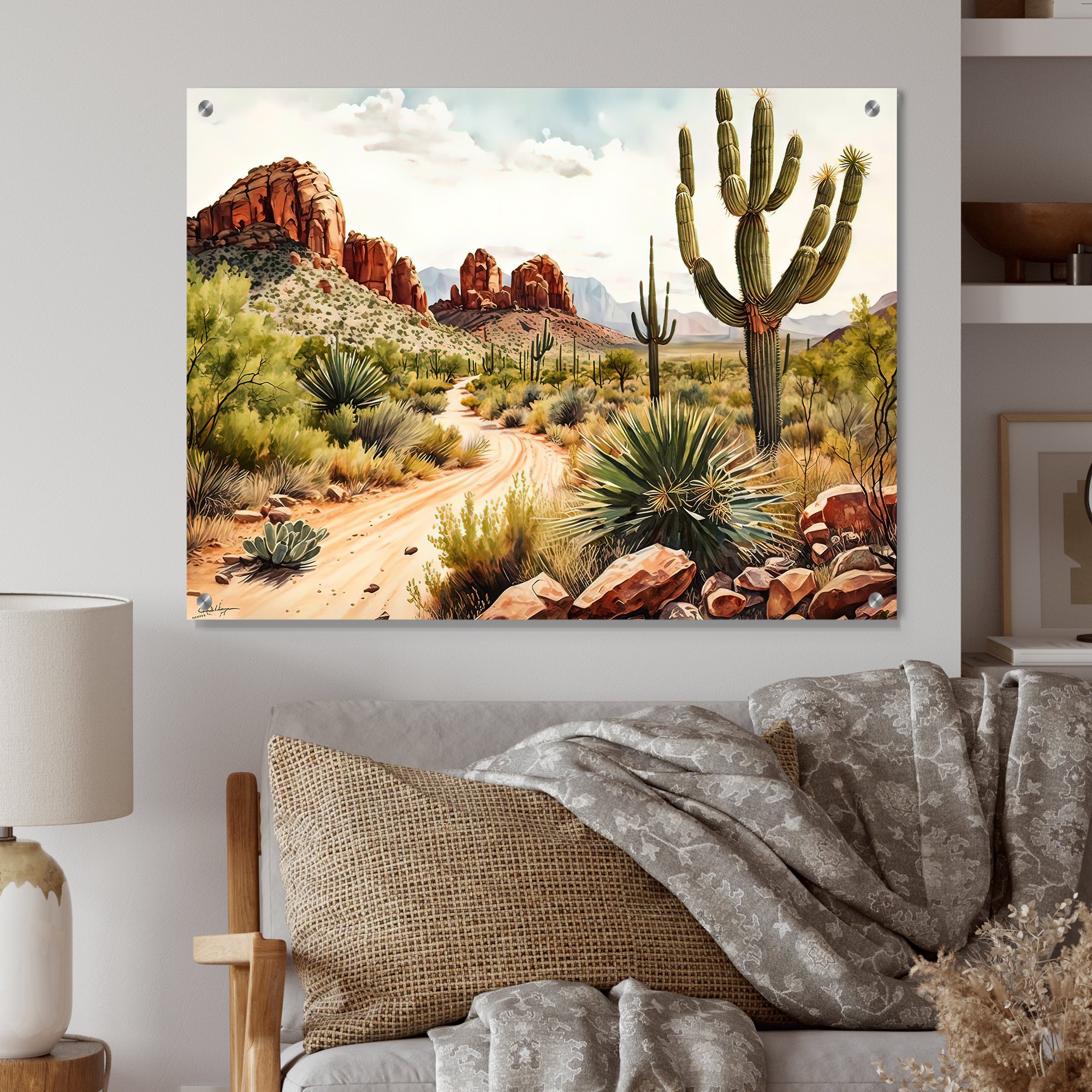 Union Rustic Arizona Desert Scenery II - Western Acrylic Wall Art | Wayfair
