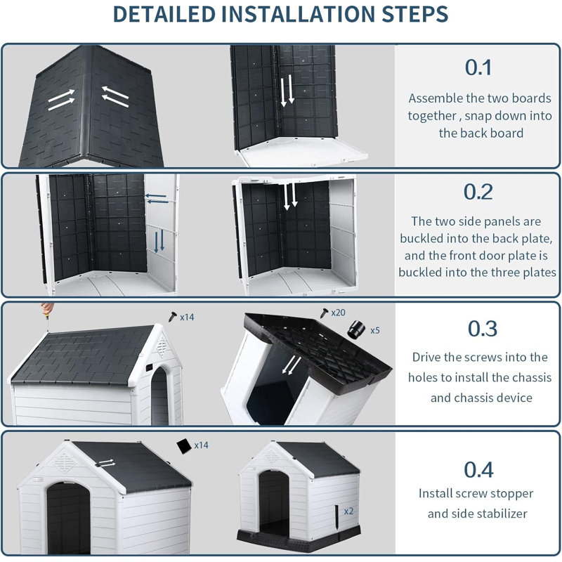 Tucker Murphy Pet™ Aunyae Plastic Portable Dog House & Reviews | Wayfair