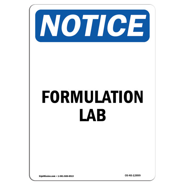 SignMission Formulation Lab Sign - Wayfair Canada