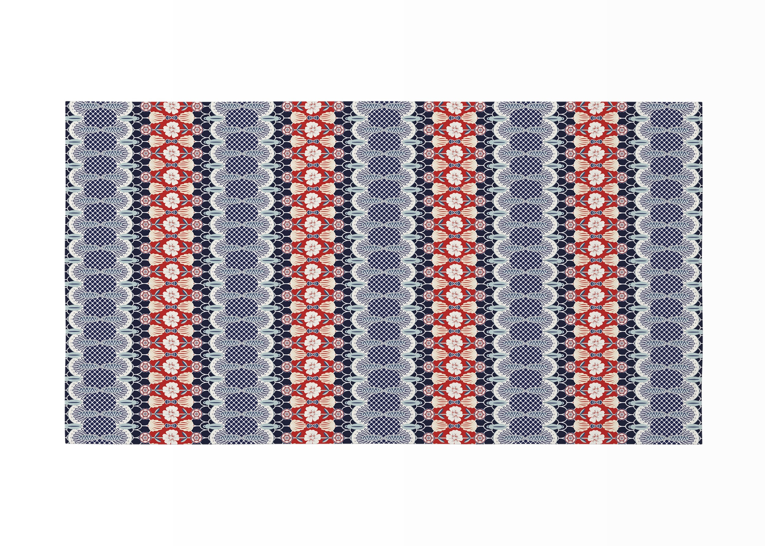 Bungalow Rose Blue And Red Sarjun Dornier Rug 63x35 - Wayfair Canada