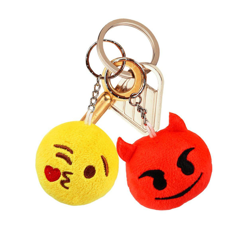 COEN Emoticon Party Favors: Mini Plush Emoticon Keychains | Wayfair