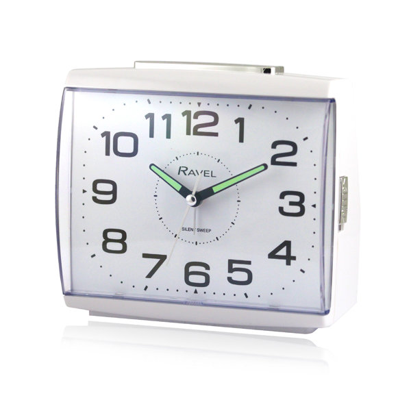 Ravel Analogue Quartz Movement / Crystal Alarm Tabletop Clock | Wayfair ...