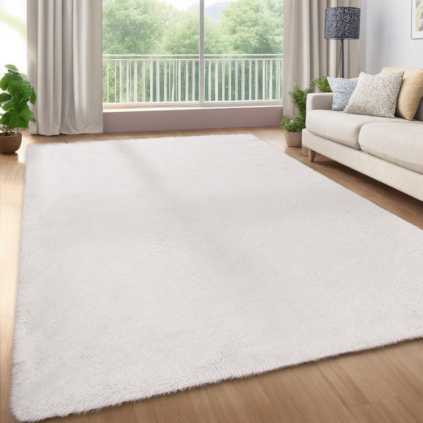 Mercer41 Shag Area Rugs Tie-Dyed Plush Fuzzy Rugs for Living Room ...