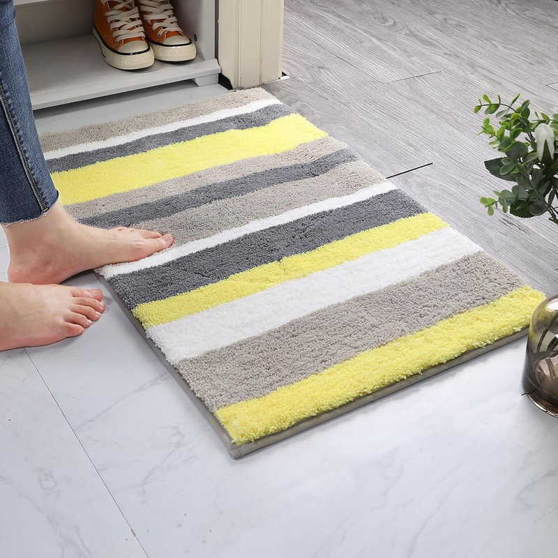 Ebern Designs Tapis de bain pour salle de bain, tapis de bain en ...