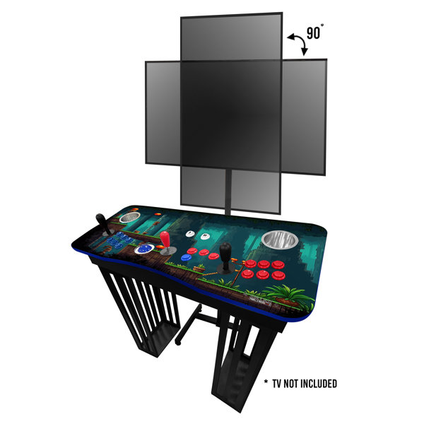 Suncoast Arcade 3 Sided Pedestal Arcade Machine With 3,500+ Games ...