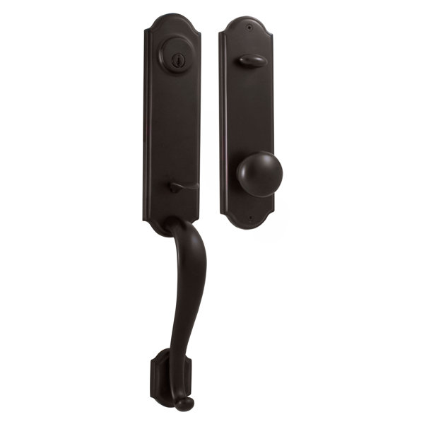 Weslock Handle With Knob And Deadbolt Reversible Entry Set | Wayfair
