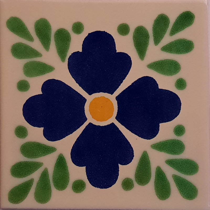 Fine Crafts Imports 2" x 2" 36pcs TalaMex Tlaquepaque Mexican Clay Tile ...
