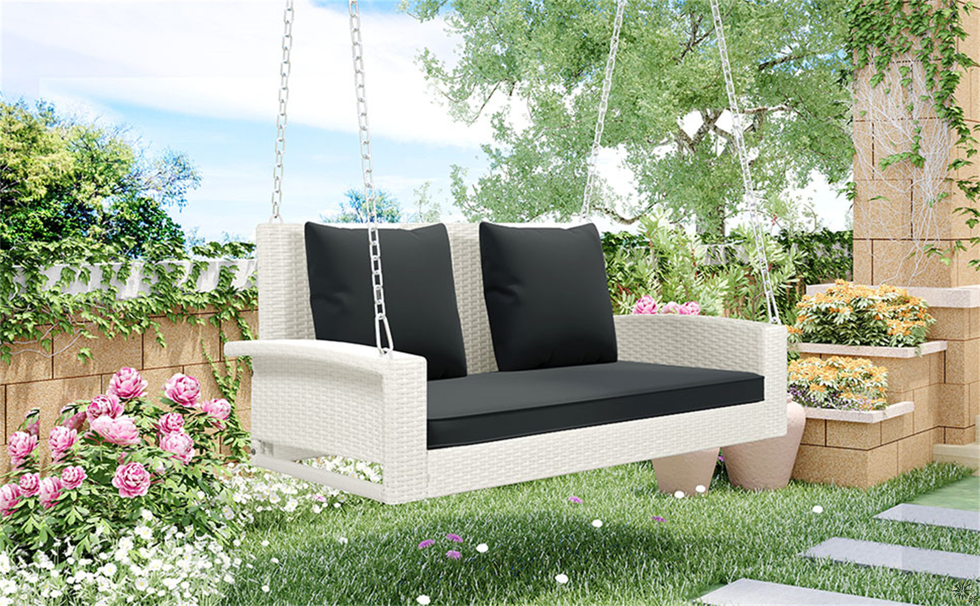 Latitude Run® Porch Swing & Reviews | Wayfair