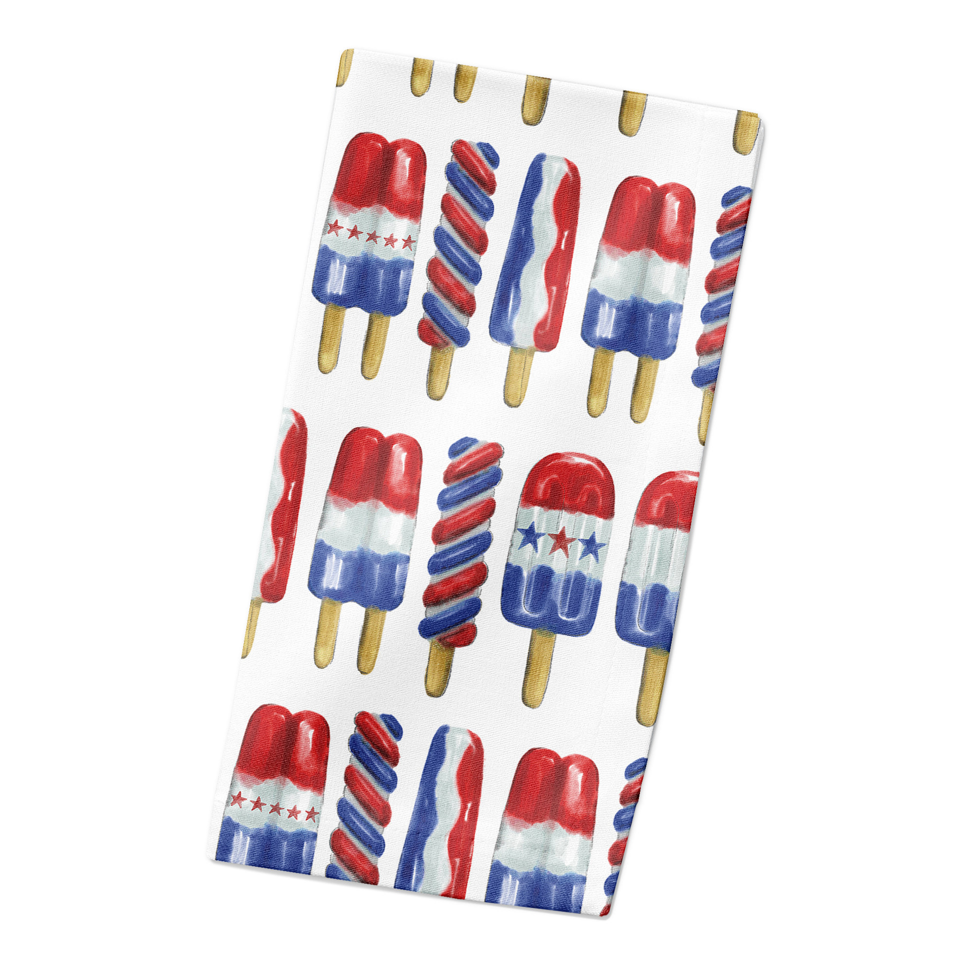 The Holiday Aisle® Patriotic Popsicle Pattern Napkin | Wayfair