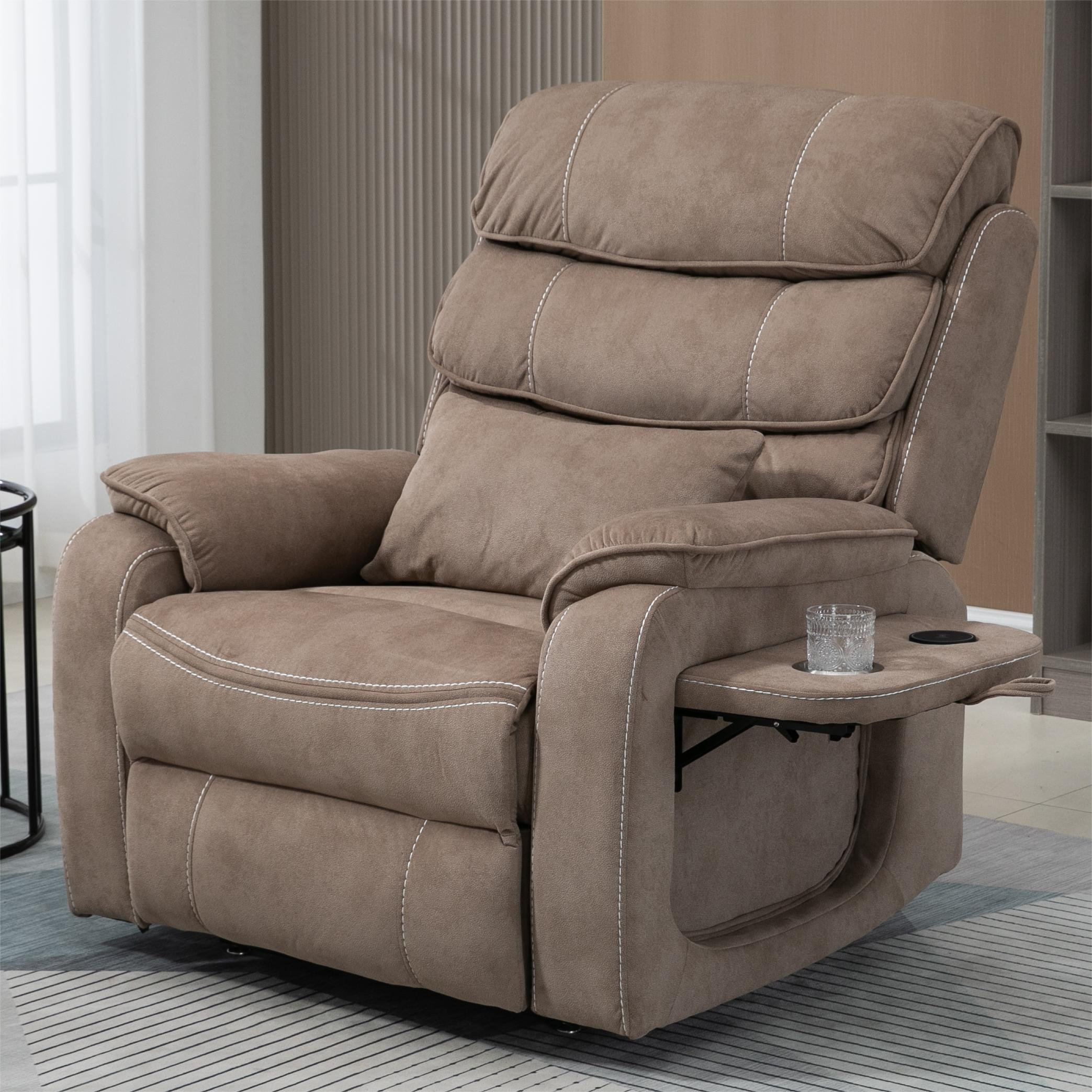 Latitude Run® Big and Tall Dual Motor Power Recliner with Massage ...
