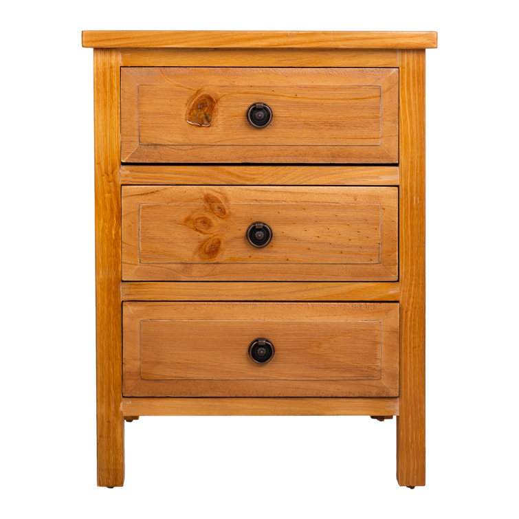 Rosalind Wheeler Stephens Solid + Manufactured Wood Bedside Table ...