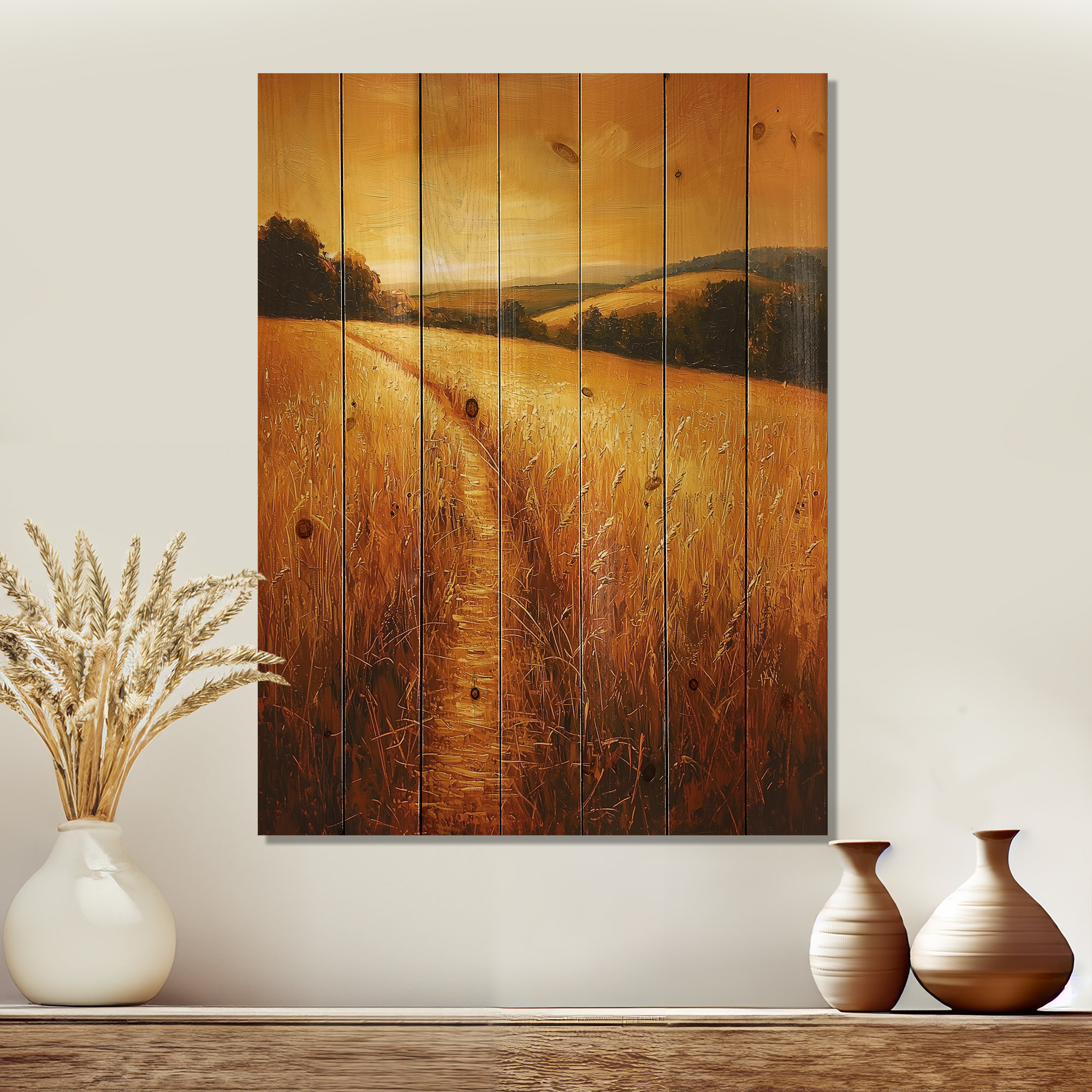 Ophelia & Co. Countryside Golden Fields At Sunset III - Countryside ...