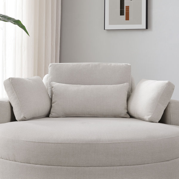 Brayden Studio® Dashton 51.2'' Wide Barrel Chair and Ottoman & Reviews ...