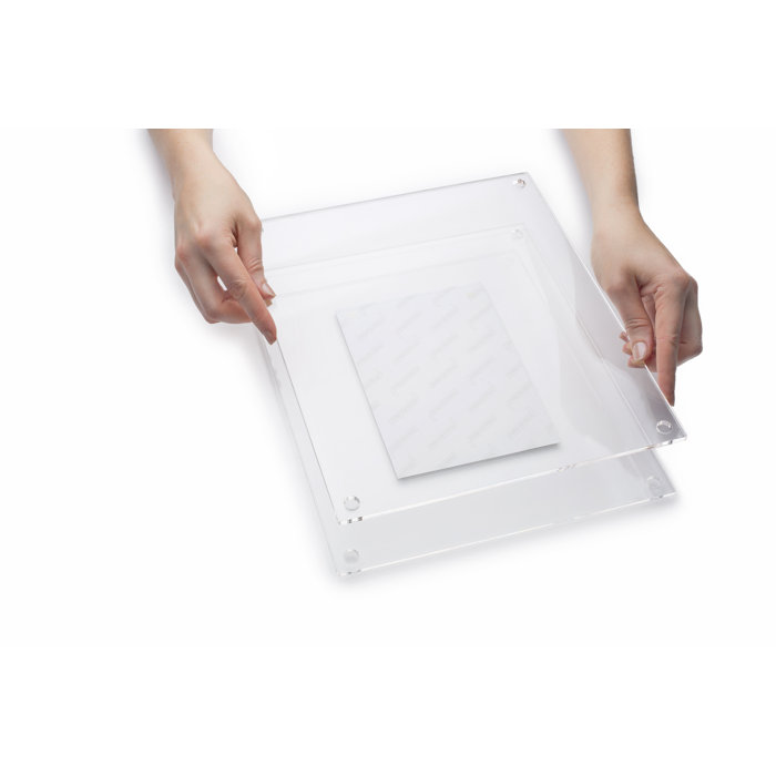 Wexel Art Clear UV-Grade Acrylic Modern Floating Picture Frame - Gold ...