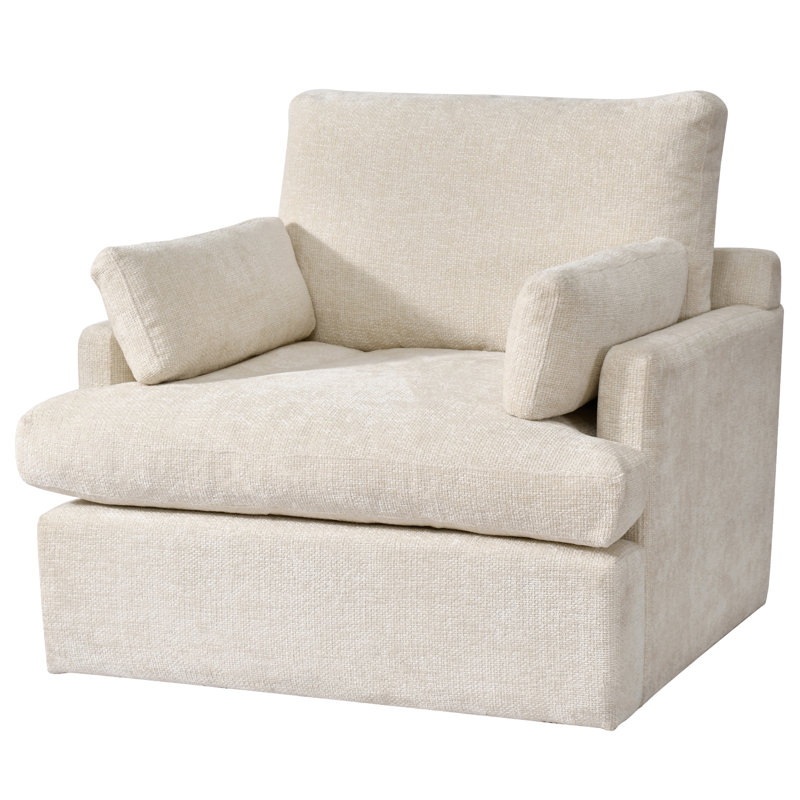 Latitude Run® Jaquez 41.5" Wide Transitional Modern Chenille Down Fill ...