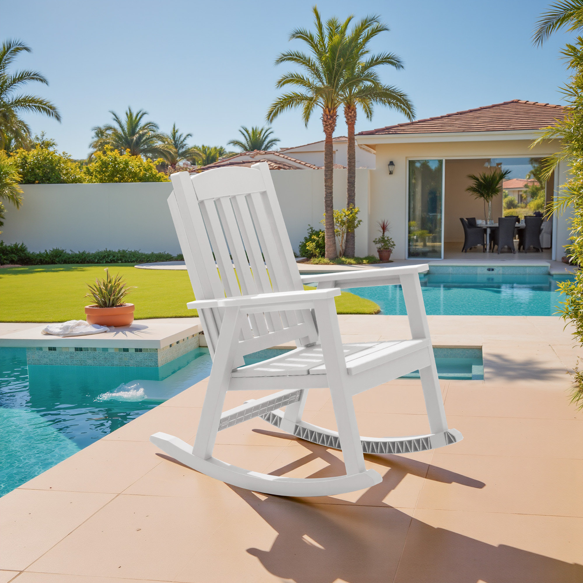 Winston Porter Plastic Rocking Chairs For Outdoor Use, Perfect For ...