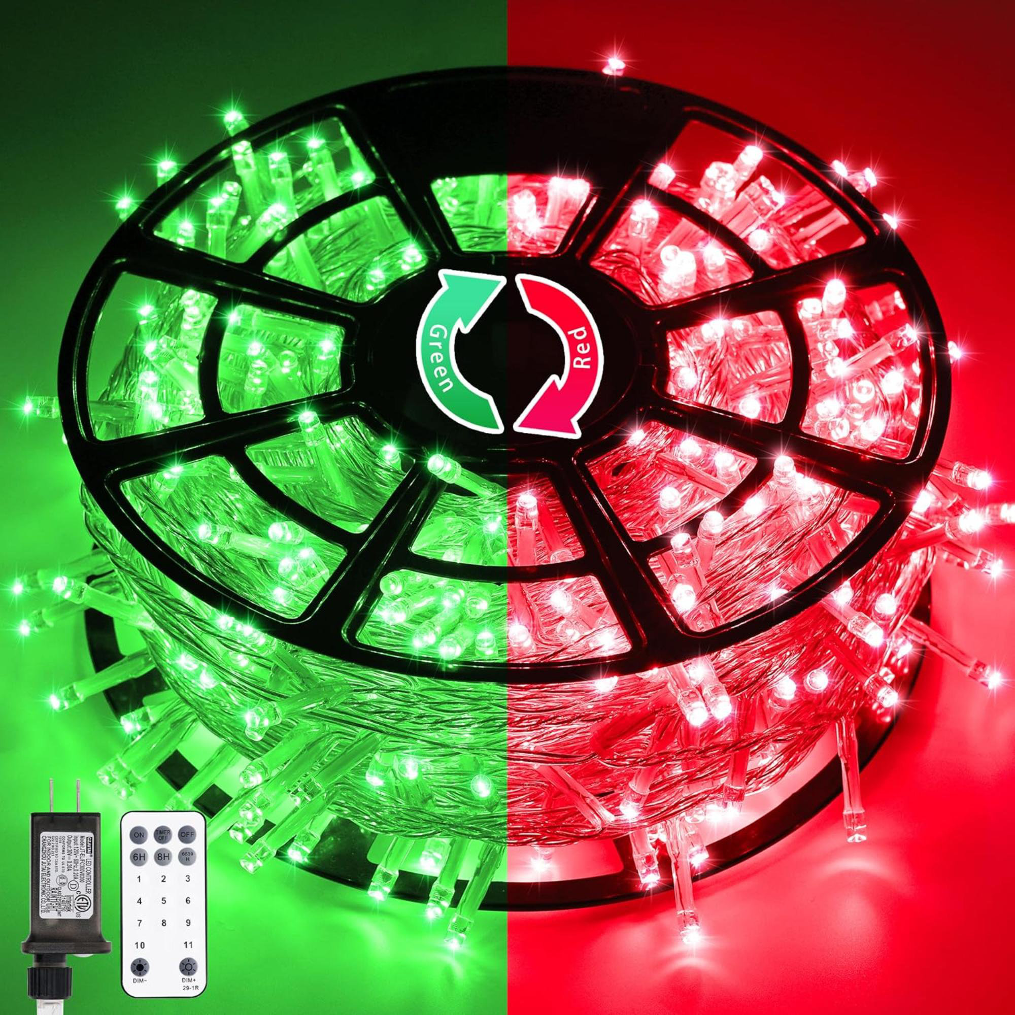 The Holiday Aisle® 168Ft 600 LED Christmas String Lights Outdoor ...