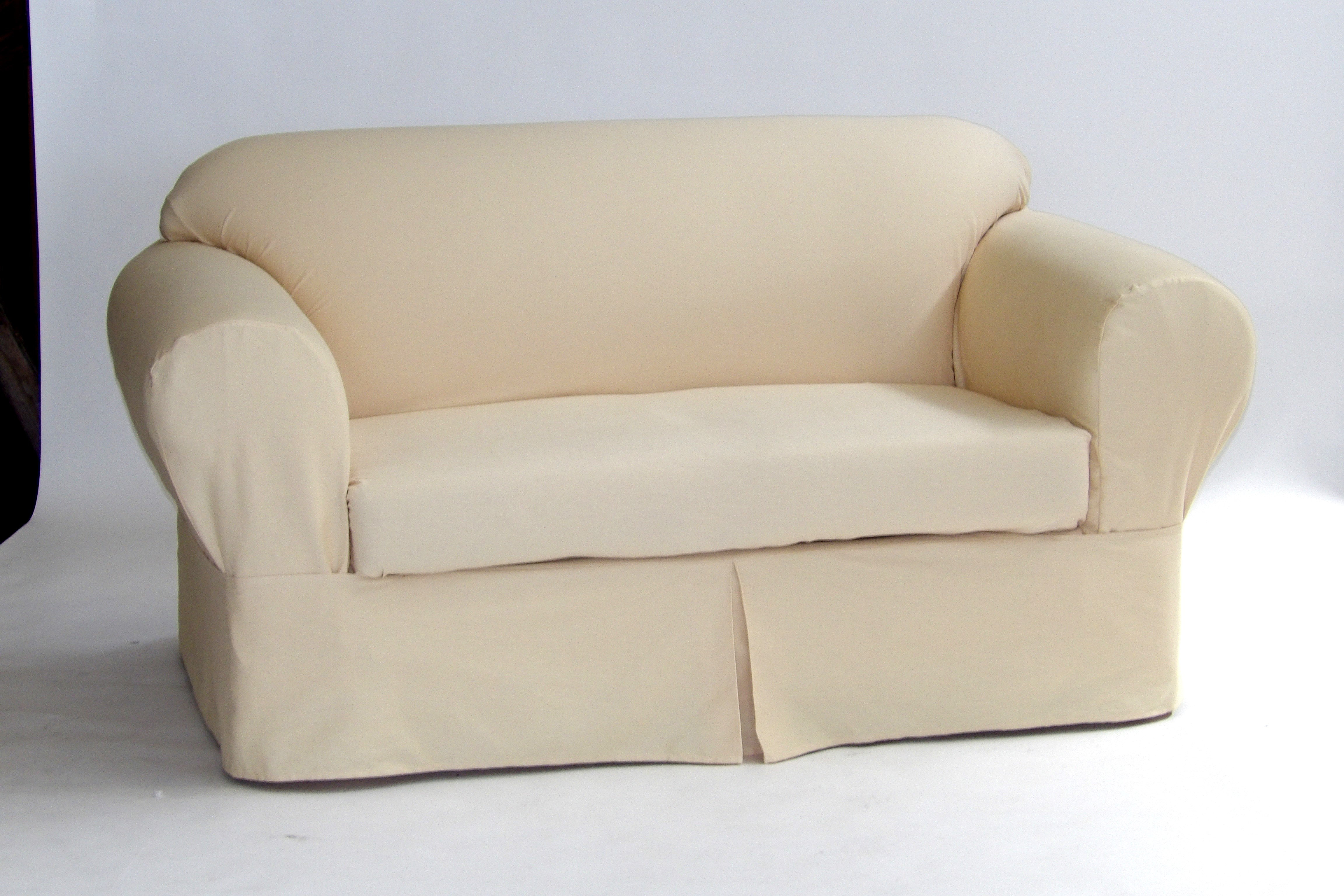 Red Barrel Studio® Box Cushion Sofa Slipcover & Reviews | Wayfair