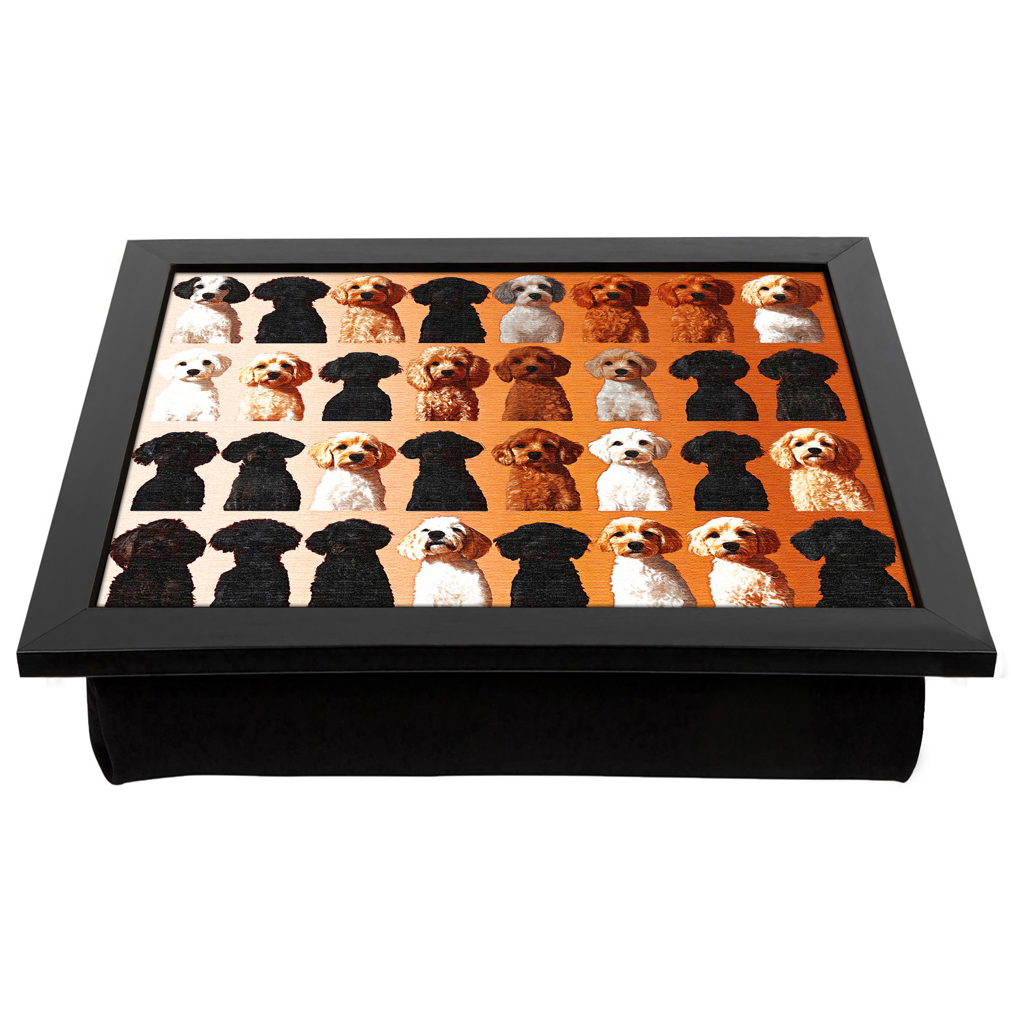 George Oliver Labradoodle Pattern Vol.2 Lap Tray with Cushion | Wayfair.ie