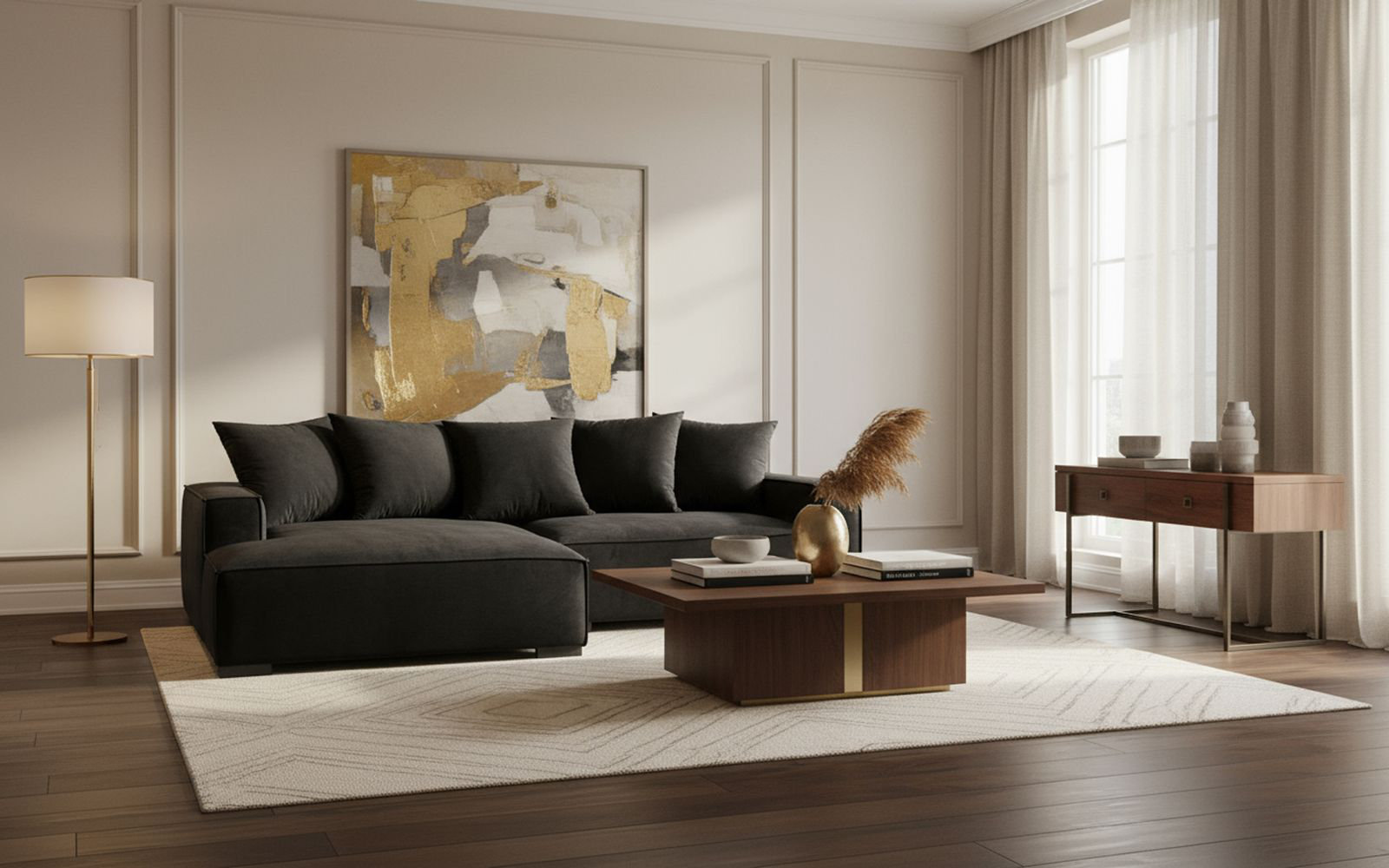 Home by Sean & Catherine Lowe Madison 108" Wide Left Hand Facing Sofa ...