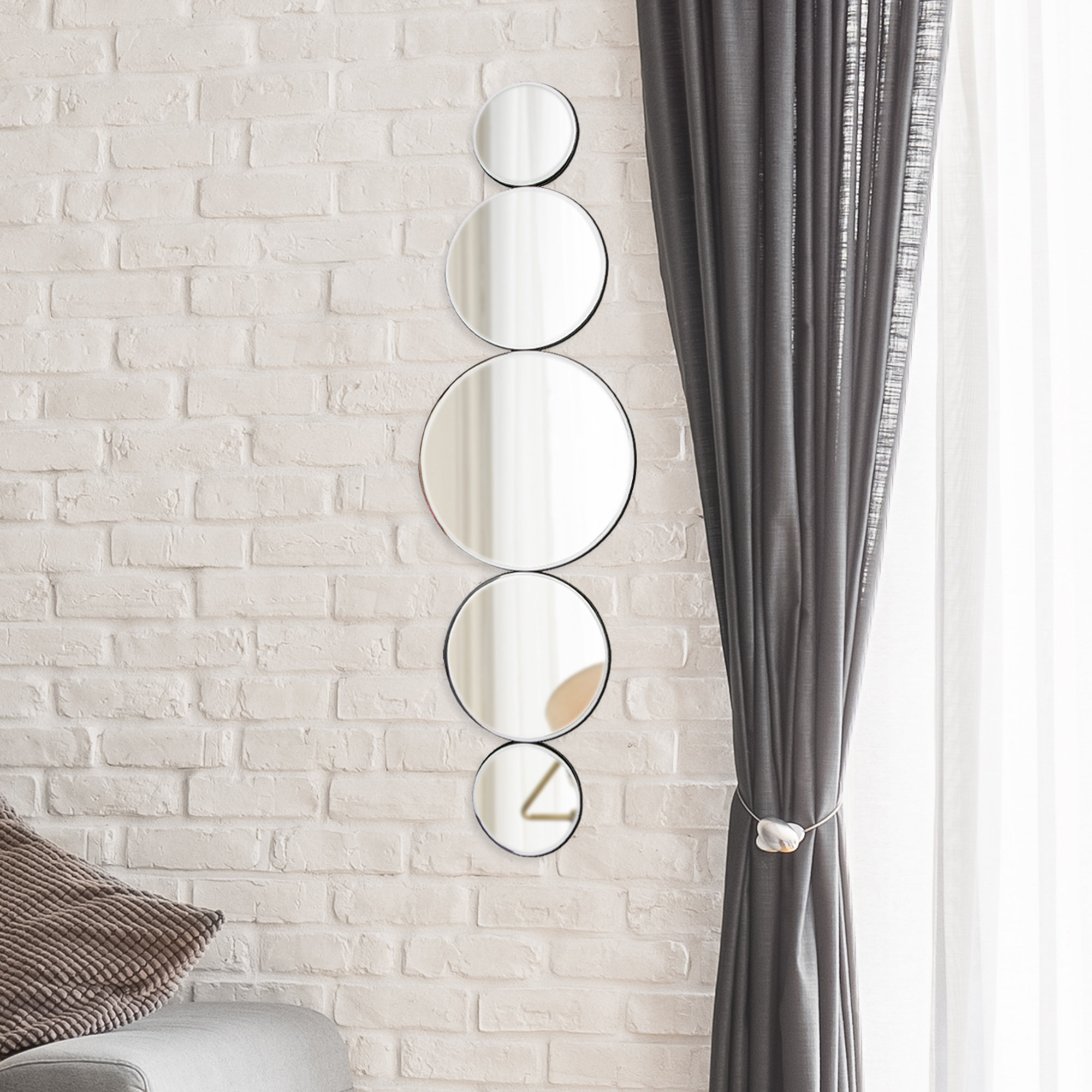 Brayden Studio® Alcino Circular Disks Wall Mirror & Reviews - Wayfair ...