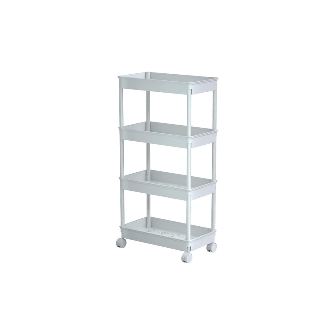 Rebrilliant Niyanah 9'' W Plastic Storage Rack with Wheels | Wayfair